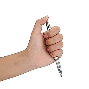 Oumefar Tungsten Steel Glass Cutter, 1 pc Scriber Metal Cutting Lettering Diamond Scribe Pen Engraver Glass Cutting Metal Scribe Tool for Ceramics (Silver)