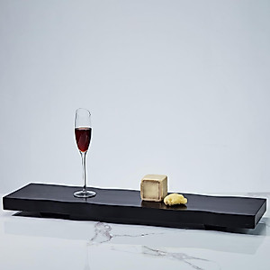 Generic Teak Wood Bath Caddy (Black)