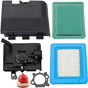Fremnily 795259 Air Cleaner Primer Base with 692298 Cover 491588S Air Filter Compatible with BS MTD Troy Bilt Lawn Mower