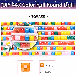 Diamond Art Painting Kits for Adults-Diamond Painting Kits,DIY 5D Square Full Drill Art Perfect for Wall Decor(12x16inch)