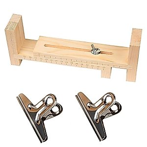 APZDFGIFCD Wood Bracelet Jig, U Shape Clear Scale Bracelet Jig Kit DIY Hand Knitting Bracelet Jig Bracelet Braiding Tool with 2 Clamp