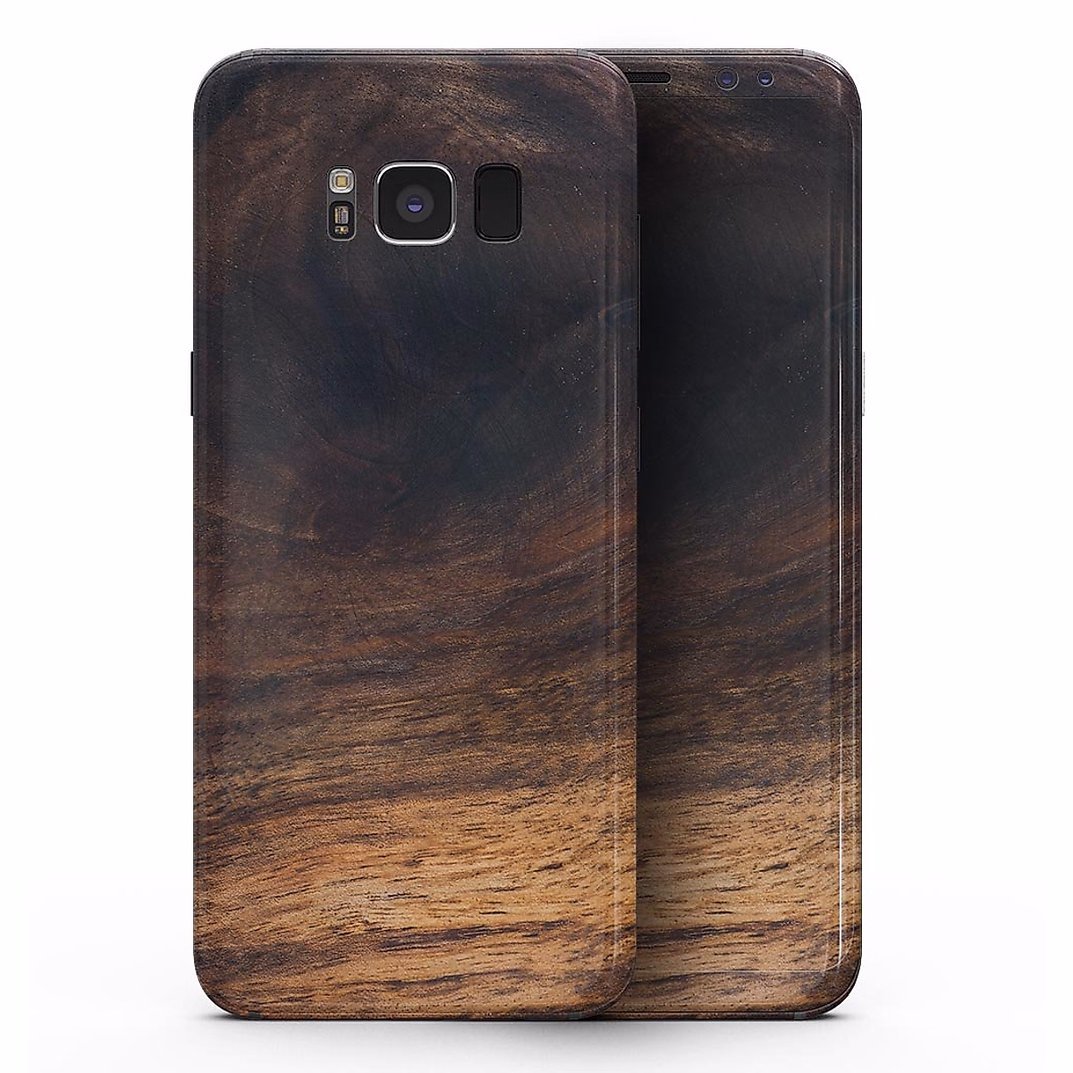 Design Skinz Design Skinz Knotted Rich Wood Plank Full-Body Wrap Decal Skin-Kit for The Galaxy S9 Plus