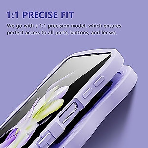 Haeuorey for Samsung Galaxy Z Flip 5 Case Wave, Curly Frame Design for Women Girls, Cute Wavy Solid Color Aesthetic Phone Case Soft Flexible TPU Shockproof Full-Body Protective Case Cover (White)