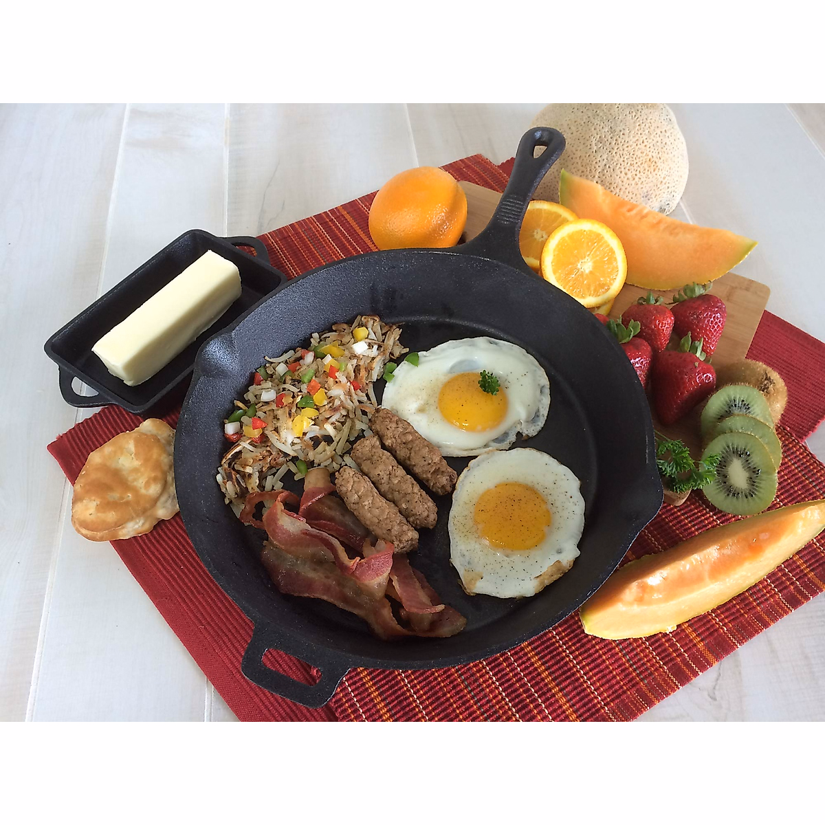Old Mountain 10104 campfire-cookware, 12 in x 2 in, Black