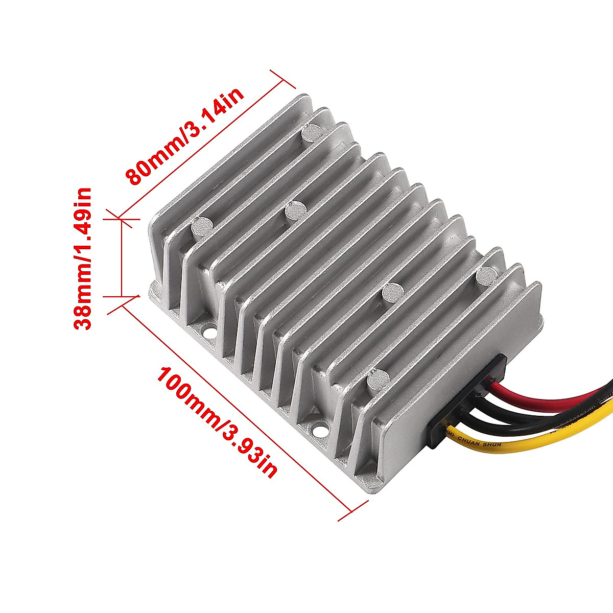 Diann DC 8V-40V to 13.8V 25A Automatic Buck Boost Converter Step Down/Up Regulator Voltage Reducer Converter Waterproof Regulated DC Power Supply for Golf Cart Club Car LED Light