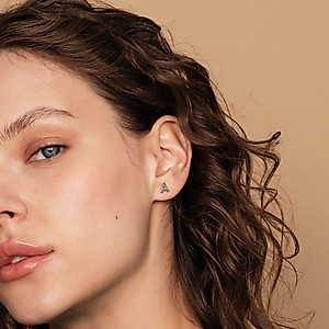 PAVOI 14K Yellow Gold Plated Sterling Silver Alphabet Letter Earrings | Initial Earrings | Letter S