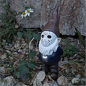 ULUZE Jason Garden Gnome - 8" Halloween Decor