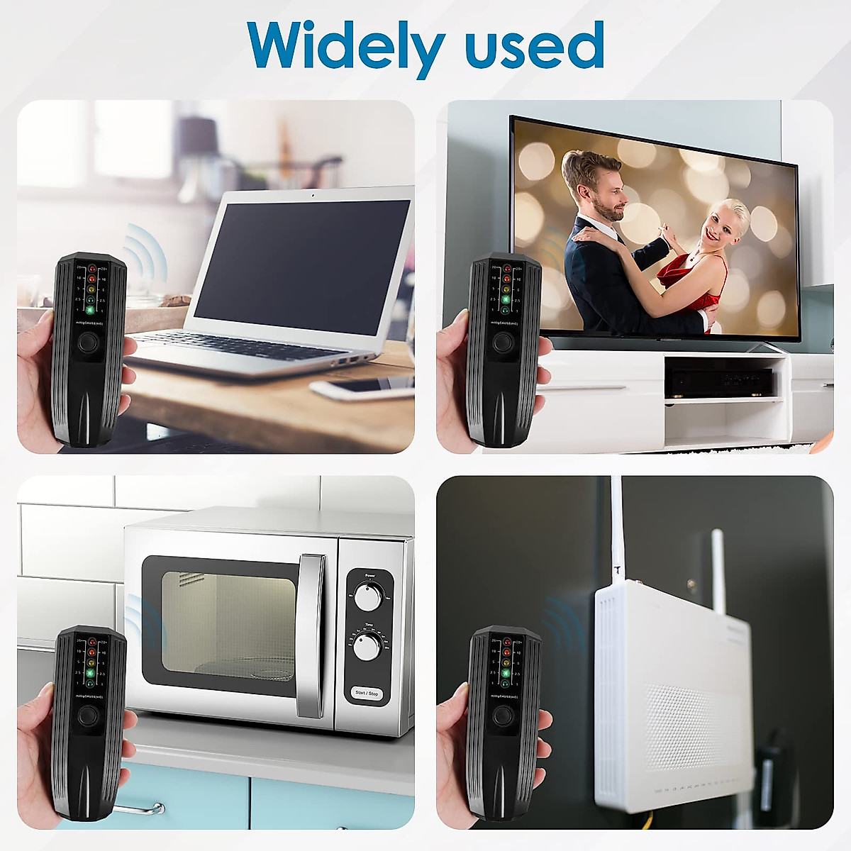 EMF Meter,EMF Reader, High Accuracy Electromagnetic Field Radiation Detector Battery Powered Electric EMF Detector Ghost Hunting Paranormal Equipment Tester for Industrial Construction