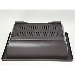 Rectangular Plastic Bonsai Training Pot, Cactus & Succulent Planter + Tray 10"x 7.5"x 3" - Dark Brown