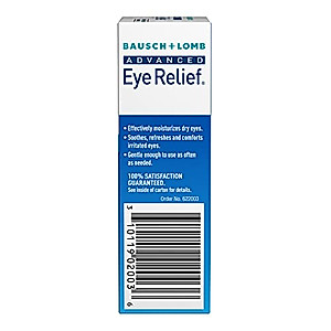 Bausch & Lomb Eye Drops for Dry Eyes & Redness Relief, Transparent, 0.5 Fl Oz (Pack of 3) (Packaging May Vary)