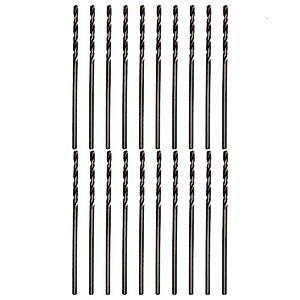 Utoolmart 1mm Twist Drill High Speed Steel Bit HSS-6542 for Steel Aluminum Alloy 20 pcs