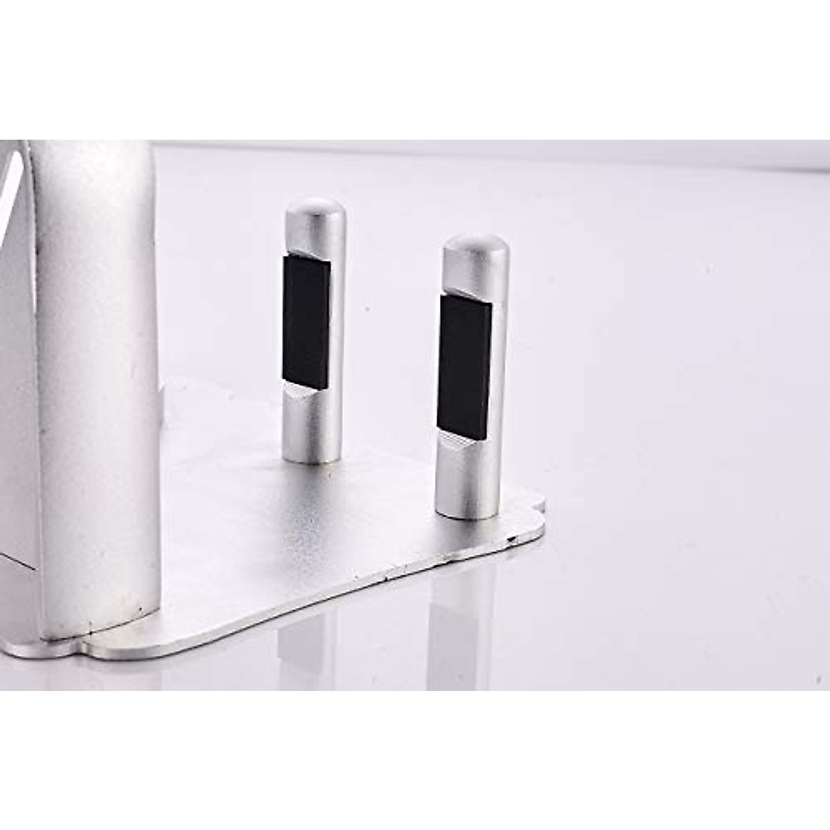 Magik Magnetic Supersonic Hair Dryer Accessories Metal Wall Mount Holder Hanger for Dyson and Other Hair Dryers Bathroom Toothbrush Makeup Cosmetic Shelf Rack Caddy Storage Organizer (Large, Silver)