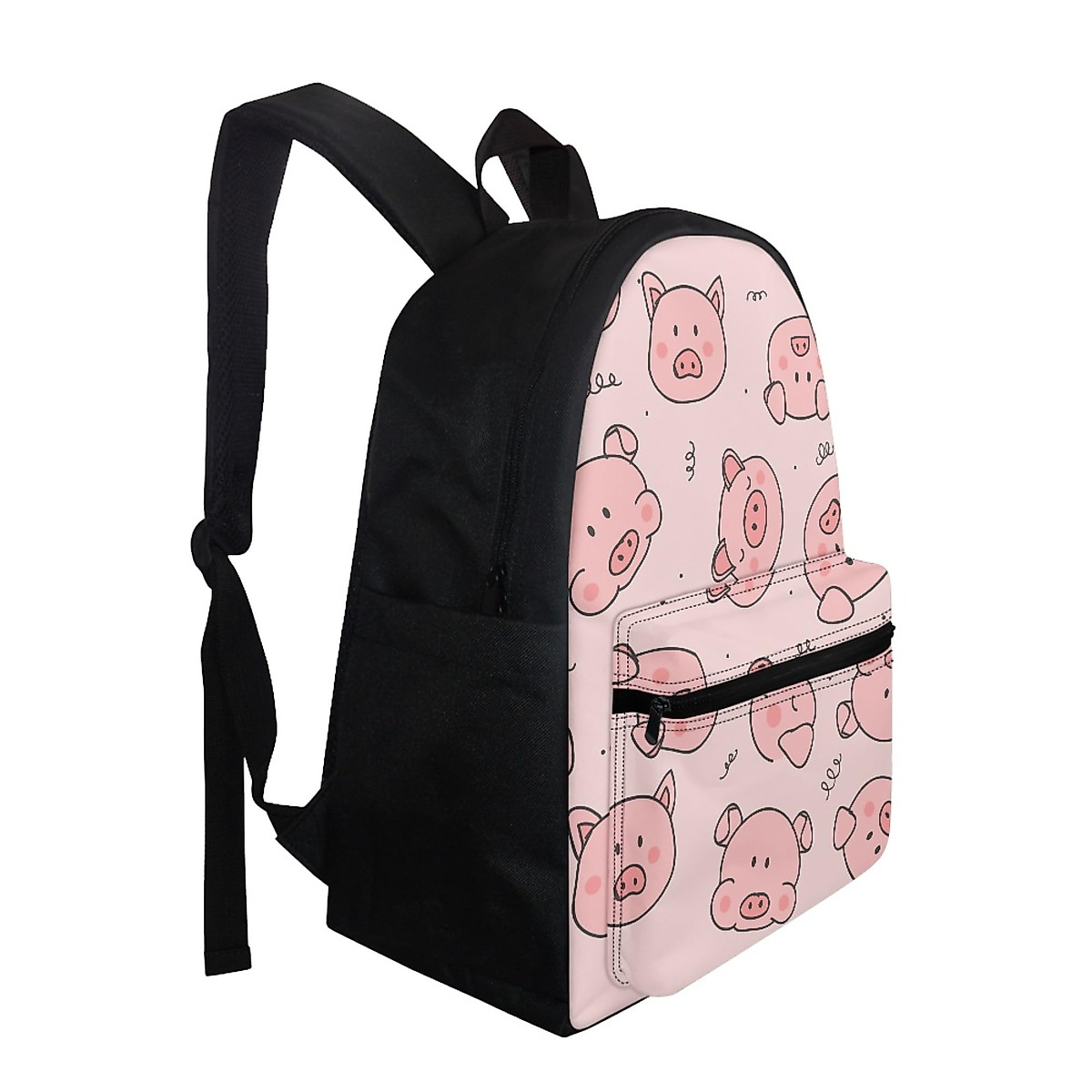 BIGCARJOB Children Backpacks Lovely Pig Print Casual Travel Waterproof School Book Bags Pink for Kids Girls