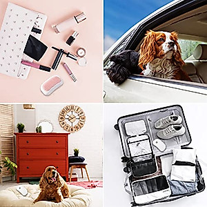 Fuigarry 2 Packs Electric Massage Cat Brushes, Hand-Held Portable Vibration Pet Brushes, Remove Loose Hair of Cats and Dogs and Sort out Tangles, Suitable for Pet Massage and Cat & Dog Play Toys. (Pink)