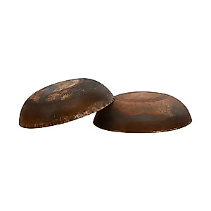 De Kulture Handmade Ayurveda Pure Kansa Bronze Bowl, Serving & Nut Bowl, SET OF 2 (3.5 x 1 (DH) Inches)