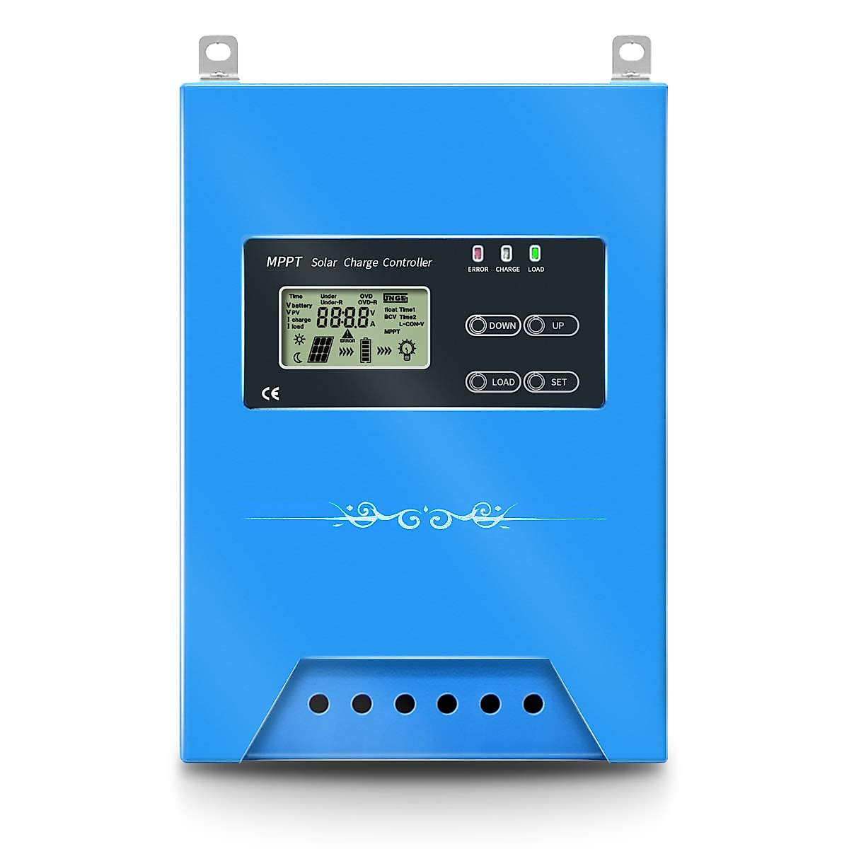 iSunergy 50A MPPT Solar Charge Controller 12V/24V/48V Auto Working Buck Solar Panel Battery Regulator Maintainer with LCD Display for Solar Panel Battery Overload Protection