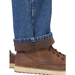 Wrangler Authentics Men's Fleece Lined Five Pocket Jean, Stonewash, 34W X 32L