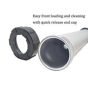 ZHTOOL 600ml Caulking Gun with Aluminum Barrel for 10oz/20oz Sausage Pack,10oz Cartridge and Bulk Application