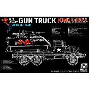 AFV Club FV35323 1/35 US Army Ganttrucks King Cobra M54+M113 Plastic Model / AFV35323 1:35 AFV Club US Army Gun Truck King Cobra Vietnam War [Model Building KIT]