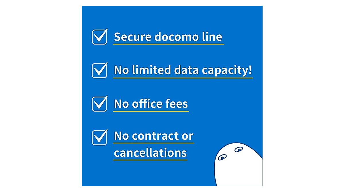 Japan Travel Prepaid SIM Unlimited Docomo Data Only (No Voice/SMS) 3-in ...