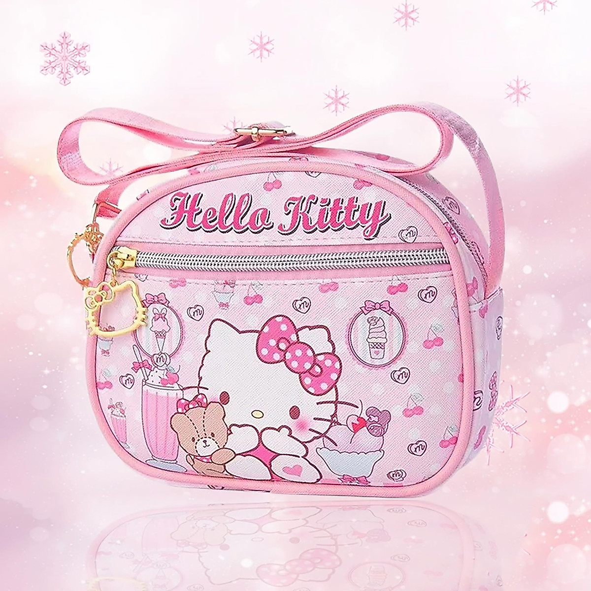 Cute Small Crossbody Purse | Mini Soft PU Leather Messenger Shoulder Bag | Lovely Gift for Her | A-g-e-s 3-6