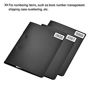 MECCANIXITY 8001 to 9000 Consecutive Number Stickers Inventory Label Black Numbers for Office Warehouse Numbering Classification