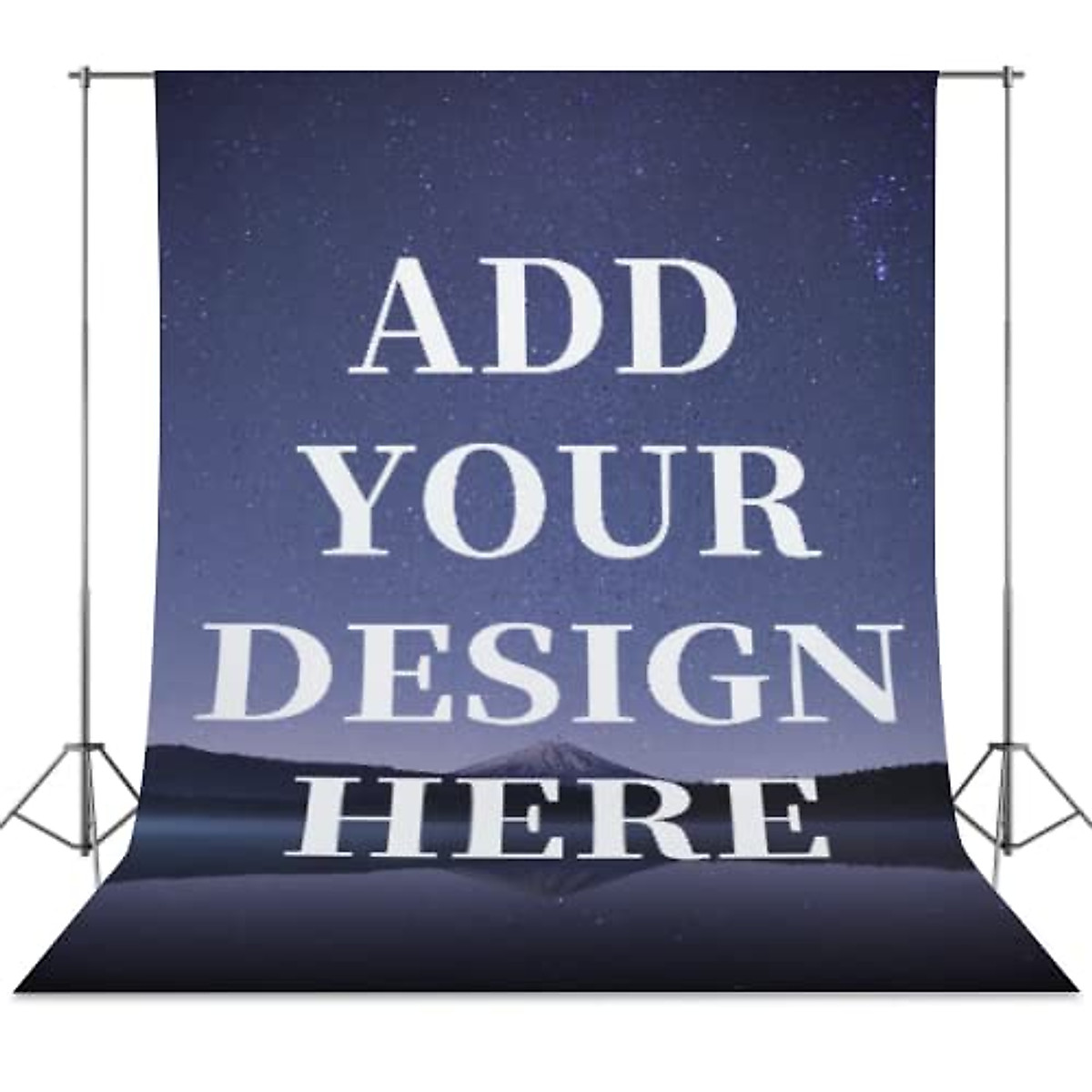 wxyzdq Custom Photography Cloth Personalized Backdrops for Design Your Own Photo Logo Text Non-Reflective Non-Penetrating Photoshoot Background Screen Portrait Studio Photobooth Props 56 x 98 Inches