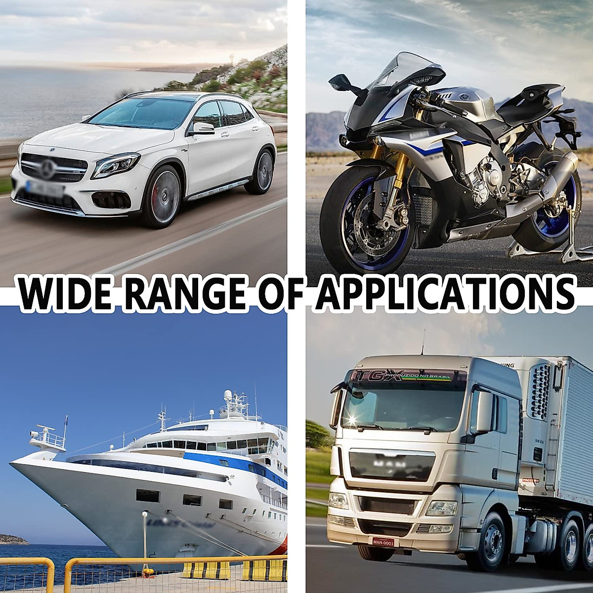 4PCS Battery Terminal Covers,Insulating PVC Battery Terminal Protector,Black&Red Marked Positive and Negative Car/Marine Battery Terminal Cover Kit