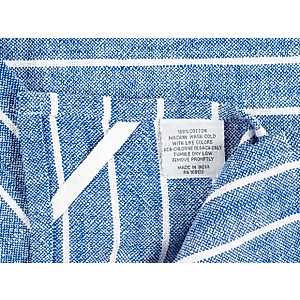 KAF Home Blue Willow Set of 3 Ultra Soft Absorbent Relaxed Casual Slubbed Kitchen Dish Towels, 100-Percent Cotton, 18 x 28-Inch, Pre-Washed, Slubbed Cotton