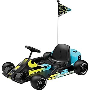 Razor Ground Force Elite-Electric Go-Kart for Ages 13+, Up to 14 MPH, Up to 40 Minutes of Continuous Use, 350-watt Chain-Driven Motor, Forward/Reverse Drive Switch, 36V Rechargeable Battery,Black, Large
