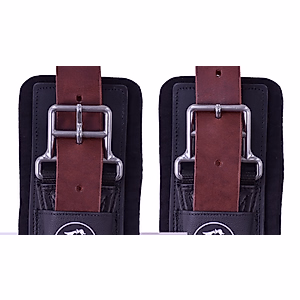 Total Saddle Fit Shoulder Relief Cinch + w/Balance Buckle 32" Brown w/Wool Felt