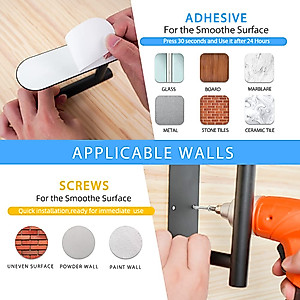 Kichomti Paper Towel Holder Under Cabinet Stainless Steel Kitchen Paper Towel Holder Countertop Paper Towel Holder Wall Mount Available in Self Adhesive and Drilling Paper Towel Holder for Kitchen