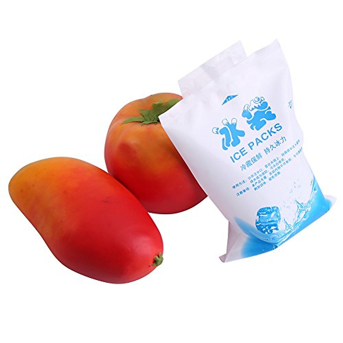 10pcs Food Ice Pack Leakproof Gel Pack Refrigerant Freezer Cold Pack Cooling Bags for Lunch Box(200ml)