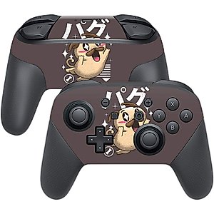 MightySkins Skin Compatible with Nintendo Switch Pro Controller - Pug Kawaii | Protective, Durable, and Unique Vinyl Decal wrap Cover | Easy to Apply, Remove, and Change Styles | Made in The USA