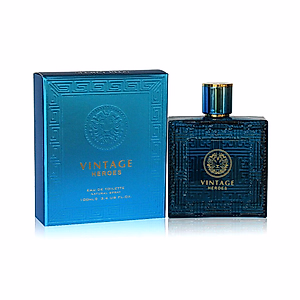 Vintage Heroes, Fragrance for Men by Secret Plus, 3.4 Oz - 100 ml / Eau De Parfum Natural Spray Vaporizateur