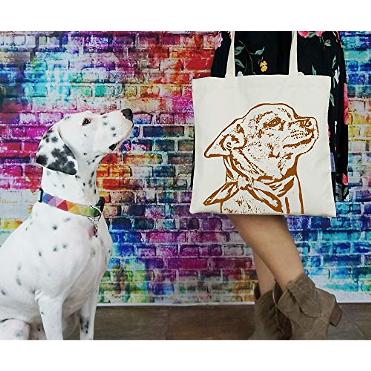 Lily the Chihuahua Tote Bag by Pet Studio Art
