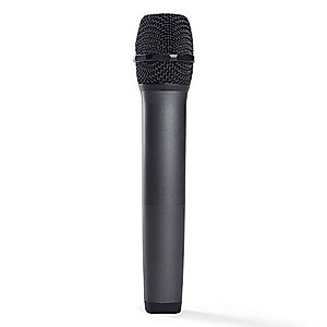 JBL PartyBox On-The-Go Powerful Portable Bluetooth Party Speaker with Dynamic Light Show, black and JBL Wireless Two Microphone System with Dual-Channel Receiver, Black