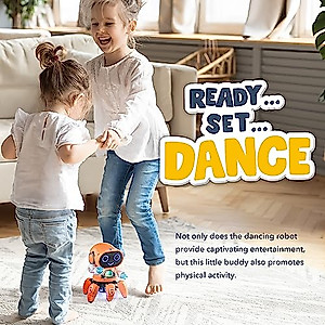 Bot Pioneer Dancing Robot Toy with Flashing Lights & Sound Effects - Kids RC Remote Control Robot with Moving Arms & Legs - Desk Robot Toys for Kids 3 4 5 6 7 8 - Birthday Gifts for Boys & Girls