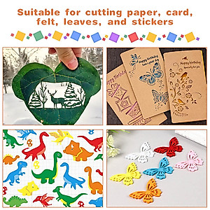 AUAUY Knife Pen Craft Cutting Tools, 5PCS Cartoon Pattern Student Utility Knife Pen with 5PCS Cutter Head Refills, Retractable Carving Pen Knife, Precision Paper Cutter Pen for DIY Project & Art Hobby