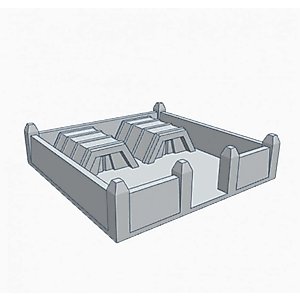 Military Ammo Depot 6mm/8mm Terrain Compatible with Epic, Adeptus Titanicus, Hex Maps