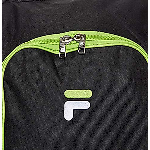 Fila 32" Lightweight Rolling Duffel, NEON Lime, One Size
