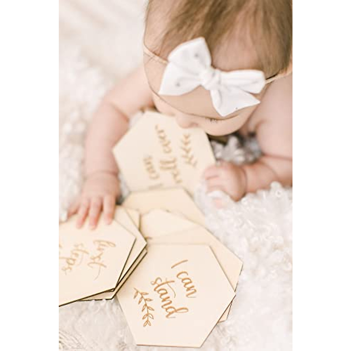 Baby Milestone Cards 13pcs (26 Designs) Milestone Wooden Circles | Monthly Milestone Wood Discs | Wooden Milestone Discs | Monthly Baby Milestone Markers