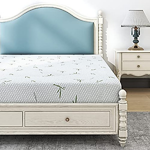 IULULU Full Size Mattress in a Box, 6 Inch Gel Memory Foam Mattress for Kids Breathable Bamboo Cover Mattress for Bunk Bed, Trundle Bed, CertiPUR-US Certified, Made in USA