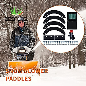 BOSFLAG HS520 Paddles Replaces Honda 06720-V10-030, 06720-V10-020, 22431-V10-003 with Fuel Shutoff Valve for Honda HS520a Paddles, Honda HS720 Paddles, HS520, HS520A, HS520AA, HS720AA 20" Snow Blowers