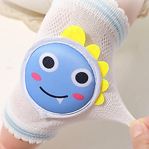 Littryee Baby Knee Pads for Crawling, Breathable Baby Knee Protector Pads, High Elastic Sponge Knee Protector, Anti-Slip Baby Knee Pads Unisex Infant Kneepads for Crawling and Learning to walk