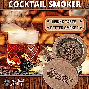 Whiskey Smoker Kit with Torch - 4 Kinds of Wood Chips – Bar Smoker Accessories & Bourbon Smoker Kit – Premium Quality Smoker Kit for Old Fashioned Cocktails