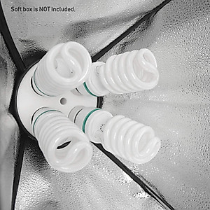 LimoStudio [2-Pack] Photo Studio 85W 6500K Full Spectrum Daylight Energy Saving Compact Fluorescent Spiral Bulb,Day Light Tone, AGG1719