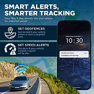 Lightning GPS OBD-II Real-Time GPS Tracker for Vehicles – Easy Installation, Flexible Subscription Plans for Cars, Trucks, Fleets & Teen Drivers – GPS Locator w/Instant Alerts – Subscription Required
