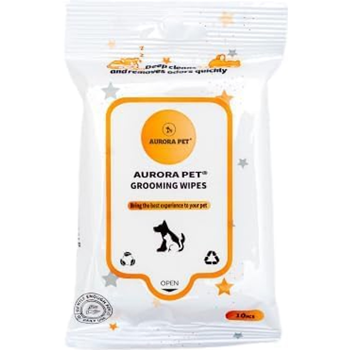 Aurora Pet Bundle (3) Ocean Chews Wolfish Skins Dehydrated Dog Treats (6-oz Each) with AuroraPet Wipes