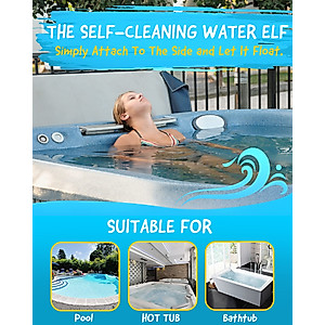 AOSYCO Hot Tub Scum Absorber, Reusable Oil Absorbing Sponge, Spa Defoamer Hot Tub Skimmer Accessories, Upgraded of Scum Bug Scumbug Scum Rays, S-C-U-M-R-A-Y Cleaner, 2Pack Cleaning Kit